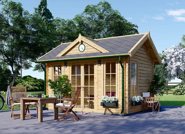 Log Cabins for Sale UK: Wooden Garden Log Cabin Kits