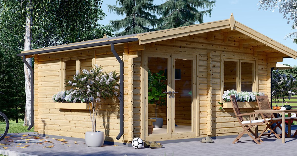 Traditional Garden Rooms: Log Cabin Style Backyard Buildings