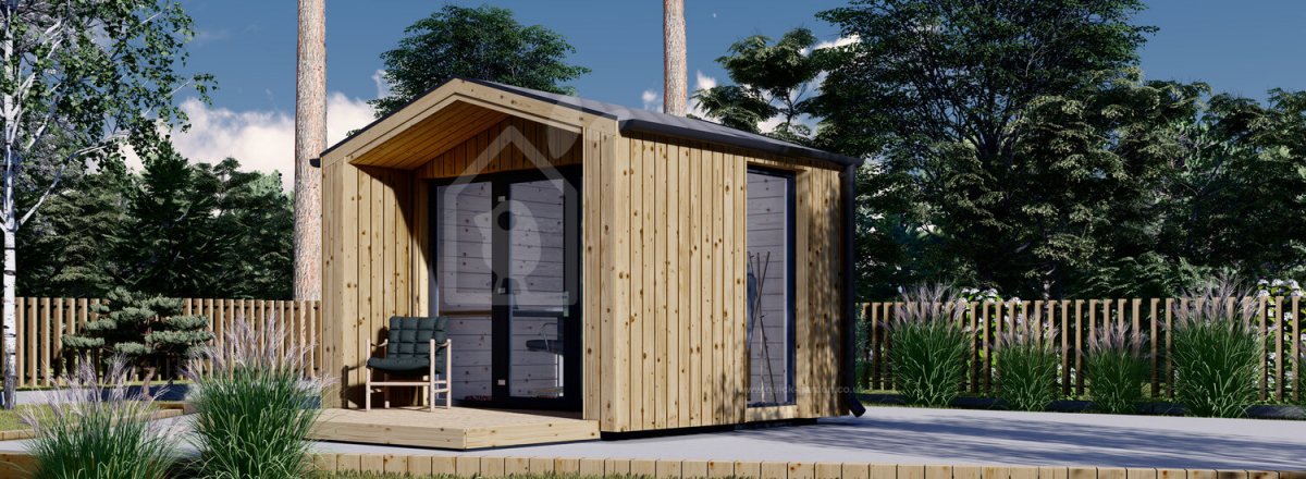 Garden Office Pod PIA (34 mm + Cladding), 3x2 m (10' x 6'6"), 6 m²