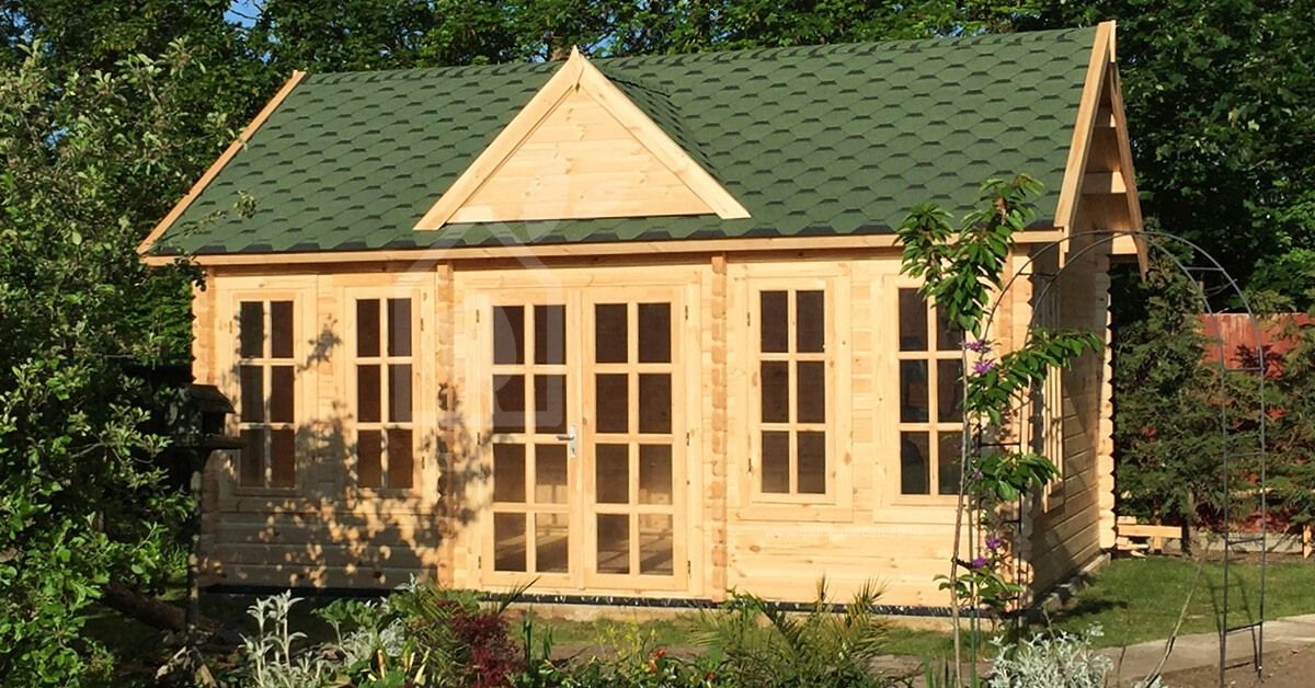 Garden Room CLOCKHOUSE (44 mm), 5.5x4 m (18'x13'), 22 m²
