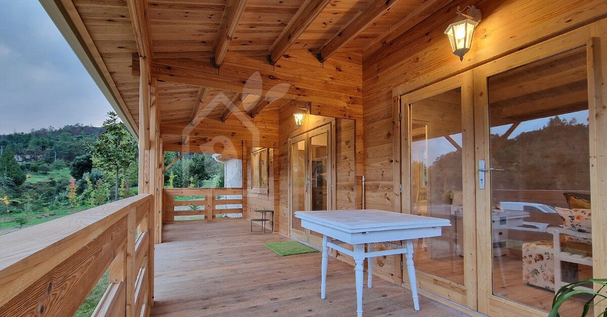 Log Cabin AMELIA (44+44 mm + Insulation), 9x6 m (30'x20'), 32 m² With ...