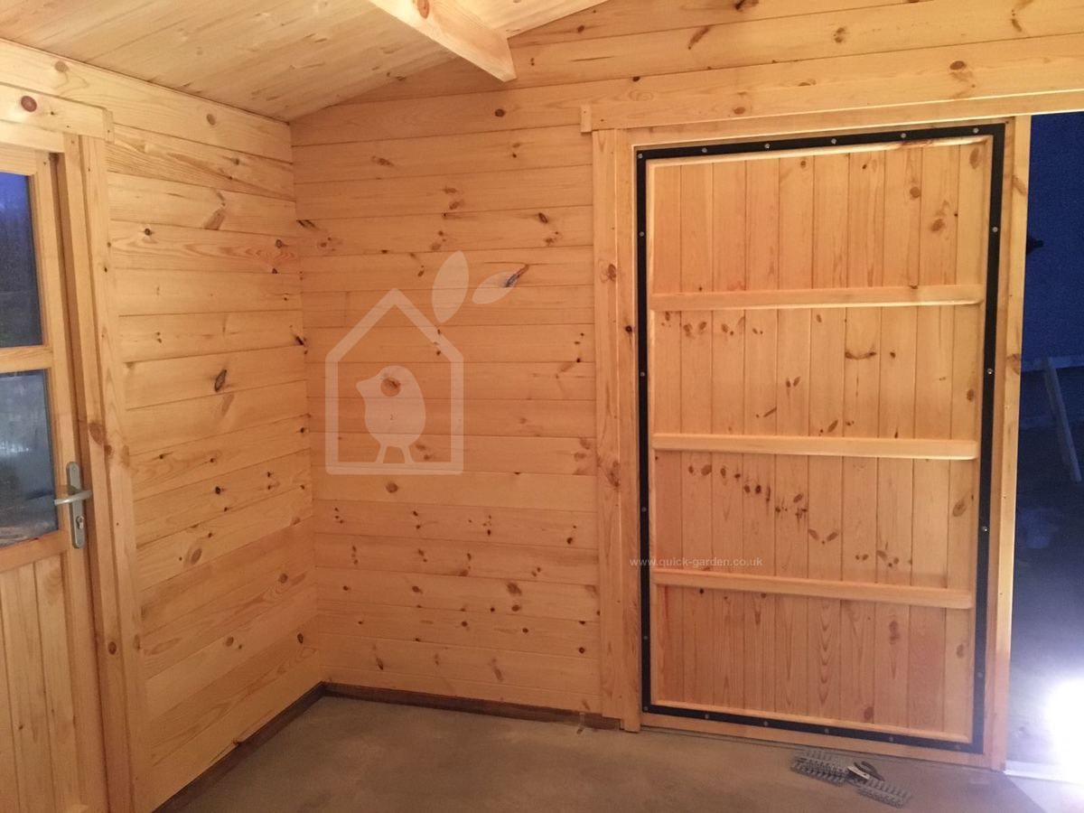 Single Wooden Garage CLASSIC (44 mm), 6x6 m (20'x20'), 36 m²