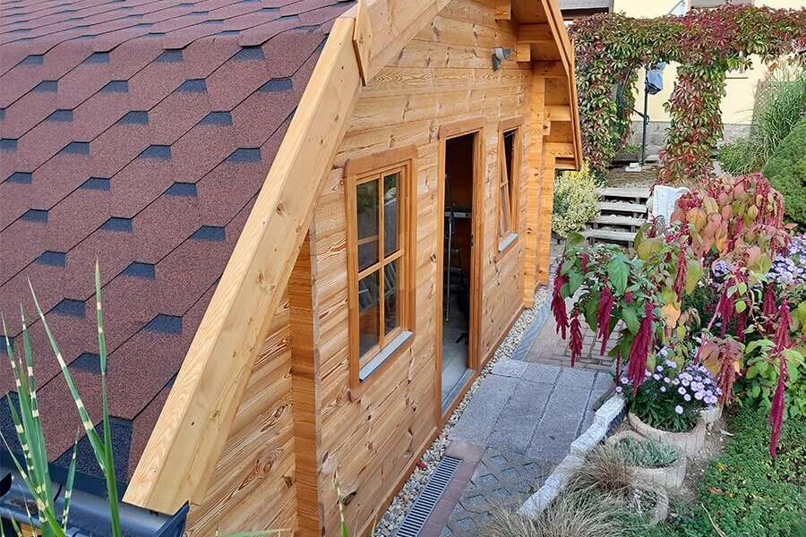 The Gerlach family and their wooden garage project in Oppach, Germany ...